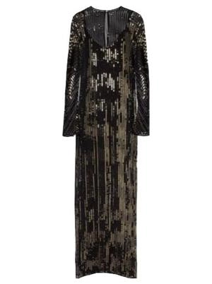 Johanna Ortiz Sequined Silk Gown - Black