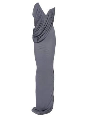 Maticevski Systema Gathered Jersey Gown - Gray