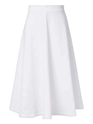 Altuzarra Varda Cotton-blend A-line Midi Skirt - White