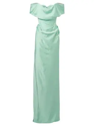 VIVIENNE WESTWOOD Nova Cocotte Satin Corset Gown - Green