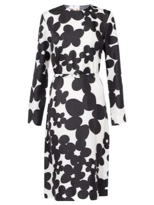 MARNI Marni Printed Silk Midi Dress