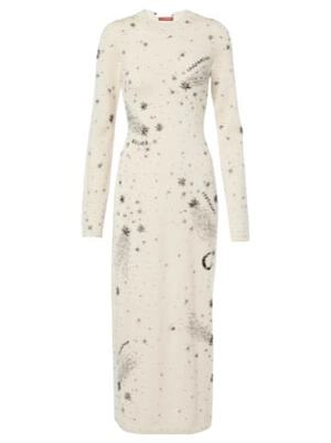 Altuzarra Ellima Printed Wool And Silk Maxi Dress - White