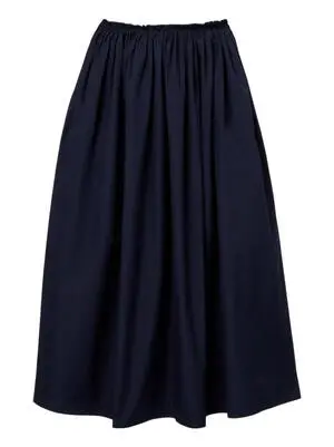 Gabriela Hearst Gabriela Hearst Chiara Cotton Midi Skirt Blue
