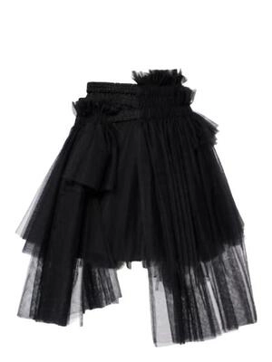 Comme Des Garçons Mesh Midi Skirt - Black