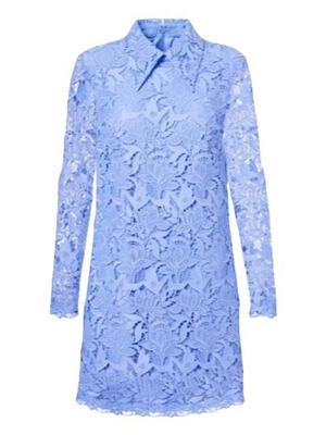 Carolina Herrera Lace Minidress - Blue