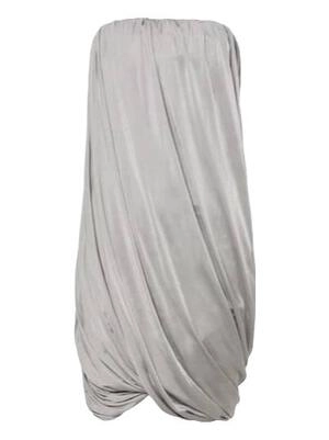 Attico Draped Jersey Minidress - Gray