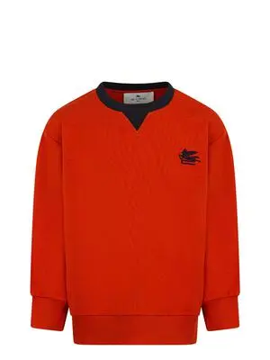 Etro Pegasus Motif Sweatshirt - Red