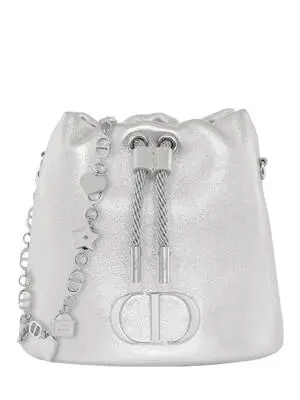 Dior Drawstring Shoulder Bag - Silver