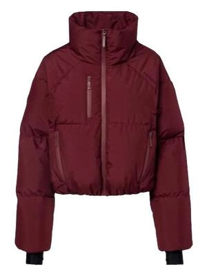 Cordova Long-sleeved Down Jacket With Integrated Shoulder Straps - Brown