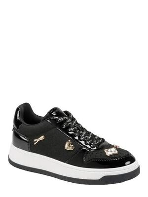 Karl Lagerfeld Paris Channing Embellished Platform Sneakers - Black