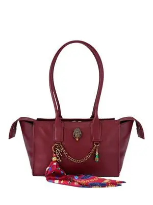 Kurt Geiger Small Sloane Leather Shopper Bag - Open Red