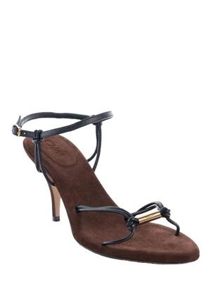 Chloé Matilda Knotted Sandal - Black