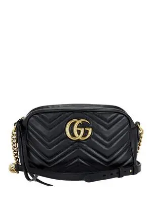 Gucci Gg Marmont Shoulder Bag - Black