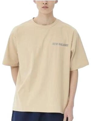 NEW BALANCE Met24 Training Short Sleeve Tee Asia Sizing - Sand