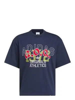 Adidas Aoa Graphic T-shirt Asia Sizing - Night Indigo