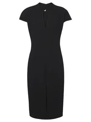 JIL SANDER Cutout Virgin Wool Minidress - Black