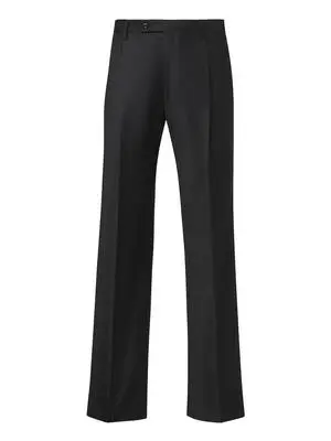 Rubinacci Virgin Wool Wide-leg Trousers - Black