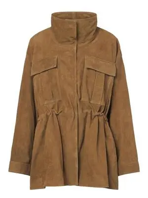 RÓHE Oversized Suede Jacket - Beige