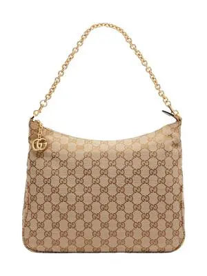 Gucci Lady Lunetta Chain Medium Shoulder Bag - Beige