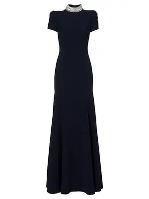 Jenny Packham Mesa Embellished Gown - Blue