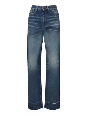 Chloé Straight Leg Jeans In Lavender Fog - Blue