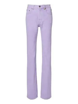 Chloé Straight Leg Jeans In Crimson - Purple