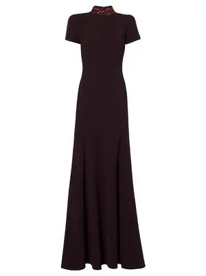 Jenny Packham Embellished Gown - Brown