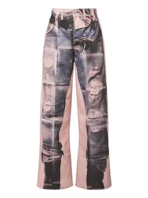Acne Studios 1981 Trompe L'oeil Wide-leg Jeans - Pink