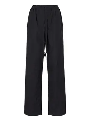 Phoebe Philo Cotton Wide-leg Pants - Black