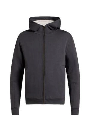 DEKKER DEKKER Charcoal Cotton Polyester Zip-Up Hoodie