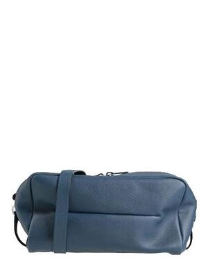 VALEXTRA Pebbled Leather Camera Bag - Navy