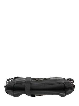 VALEXTRA Crossbody Bag In Pebbled Calfskin - Black