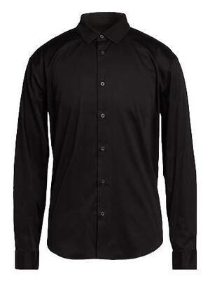Armani Exchange Shirt Size Cotton, Elastane - Black