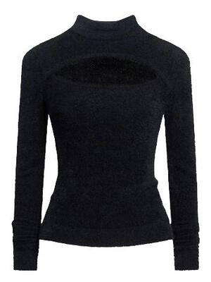MARANT ETOILE Polyamide Turtleneck With Cut-out Detail - Black