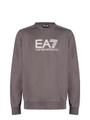 EA7 Emporio Armani Crewneck Sweatshirt With Logo Print - Grey
