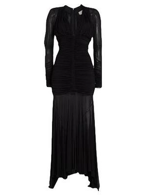 Blumarine Viscose Jersey Maxi Dress - Black