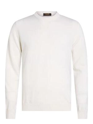MOORER Cashmere Crewneck Sweater - Ivory