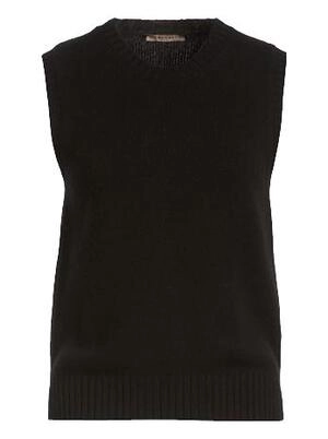 PUROTATTO Cashmere Sleeveless Crewneck Sweater - Black
