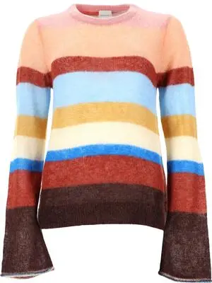 Paul Smith Striped Mohair Blend Sweater - Multicolour