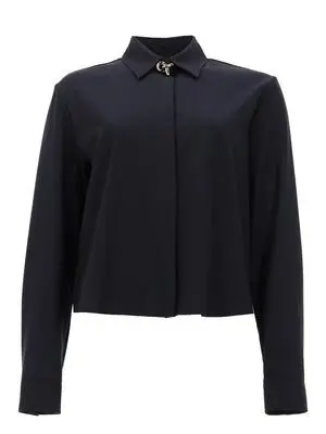 Fabiana Filippi Boxy Wool Shirt - Blue