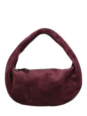 Khaite KHAITE Suede Hobo Shoulder Bag Red