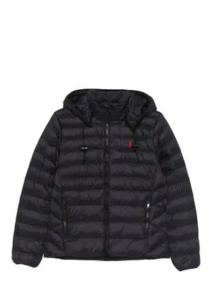Ralph Lauren Down Jacket With Hood - Black