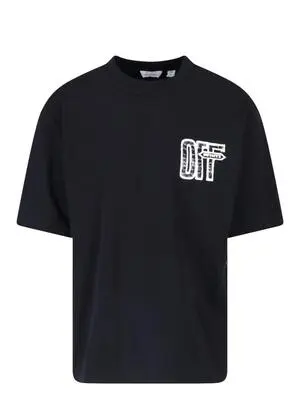 Off-White Style Cotton T-shirt For - Black