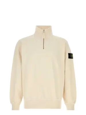 Stone Island Cotton Crewneck Sweatshirt - White