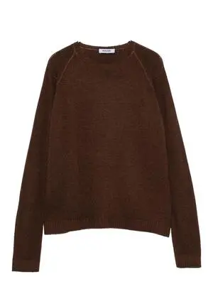 BASE Wool And Cashmere Crewneck Sweater - Brown