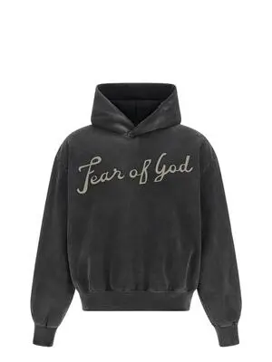 Fear Of God Classic Fit Half Raglan Hoodie - Black