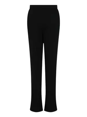 Alexander McQueen Wool Flare Hem Trousers - Black