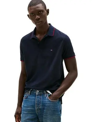 Tommy Hilfiger Regular Fit Th Performance Jersey Polo - Navy