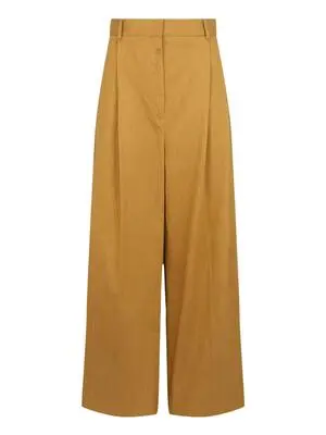 SALVATORE FERRAGAMO Ferragamo Pleated Wide-Leg Trousers