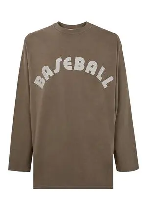 Fear Of God Long Sleeve "baseball" T-shirt - Brown